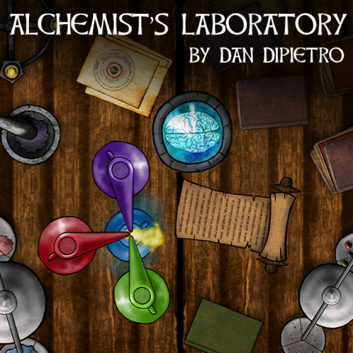3D Printable Alchemist Tokens - Digital Fantasy VTT Token Art by Daniel ...