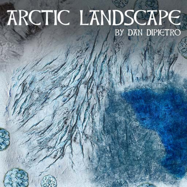 3D Printable Arctic Landscapes - Modular Digital DnD Terrain Battle Map ...