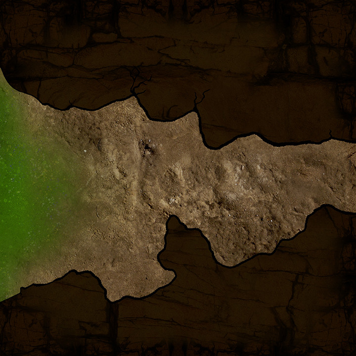 3D Printable Cave Hideout - Modular Digital Fantasy DnD Terrain Battle ...