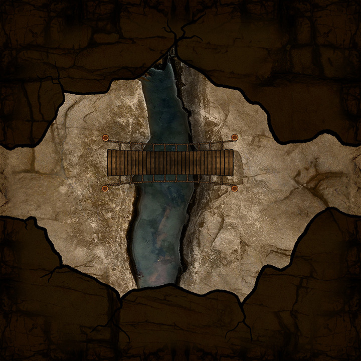 3D Printable Cave Hideout - Modular Digital Fantasy DnD Terrain Battle ...