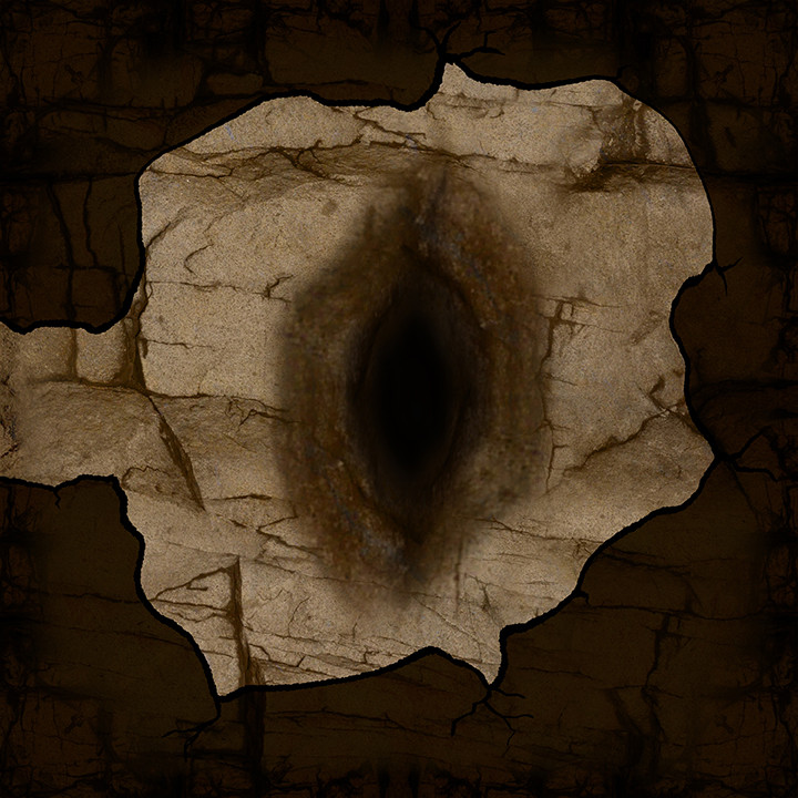 3D Printable Natural Mountain Caves - Digital Terrain Battle Maps by ...