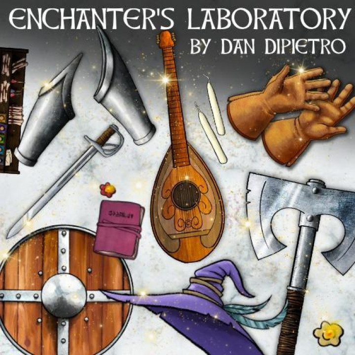 3D Printable Enchanter's Laboratory - Digital Fantasy Token Art For ...