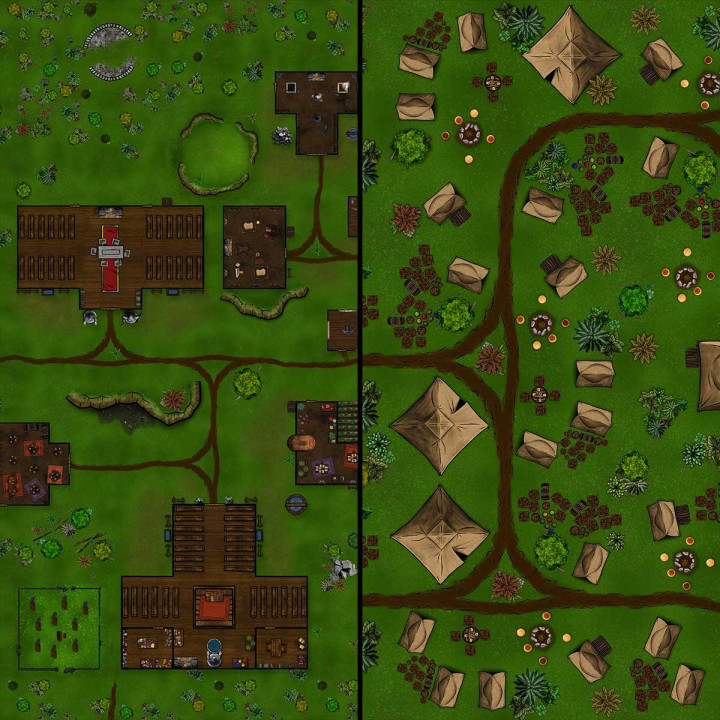 3D Printable Massive Maps 2 - Digital Fantasy DnD Terrain Battle Maps ...