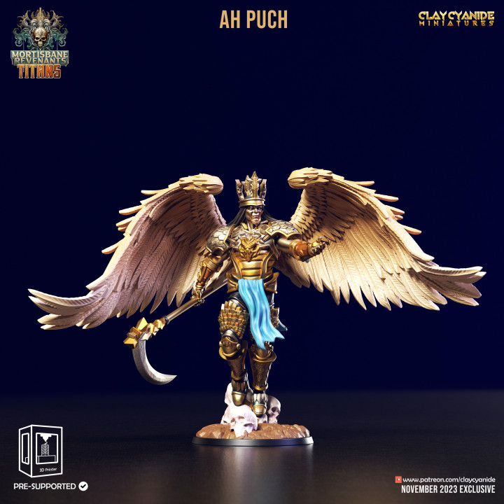 3D Printable Ah Puch by Clay Cyanide Miniatures