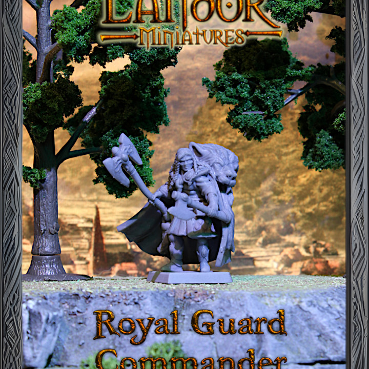 3D Printable Royal Guard Commander by Landor Miniatures