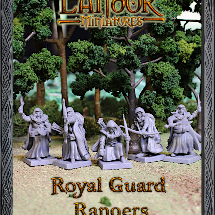 3D Printable Royal Guard Rangers by Landor Miniatures