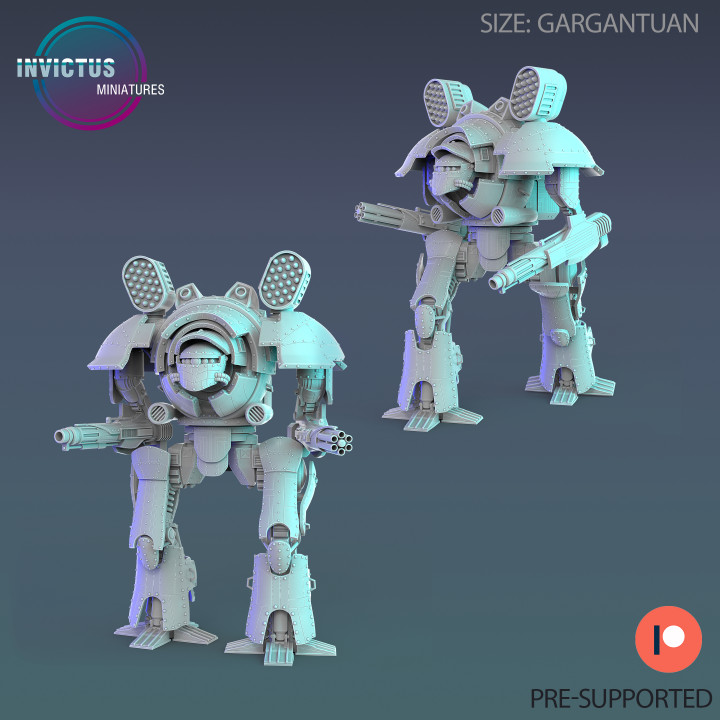 3D Printable Titan Fortress / Automaton / Infantry Machine / Evil ...