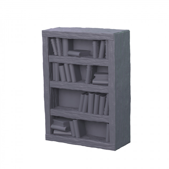 3D Printable Vintage bookcase by Tiny Furniture
