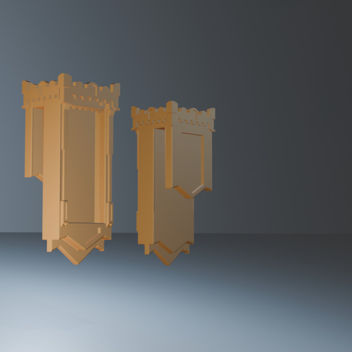 3D Printable Initiative tracker - Castle (With paper insert) by Job Op ...