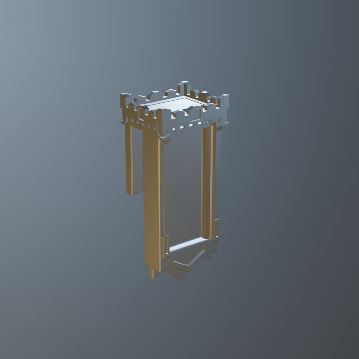 3D Printable Initiative tracker - Castle (With paper insert) by Job Op ...