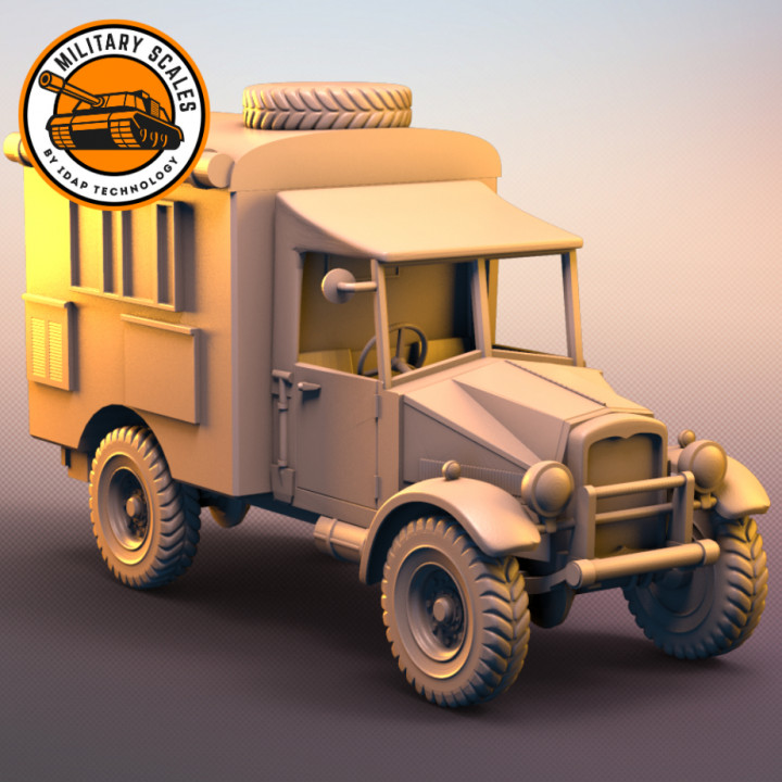 3D Printable Morris CS8 with body MKIII by MilitaryScales