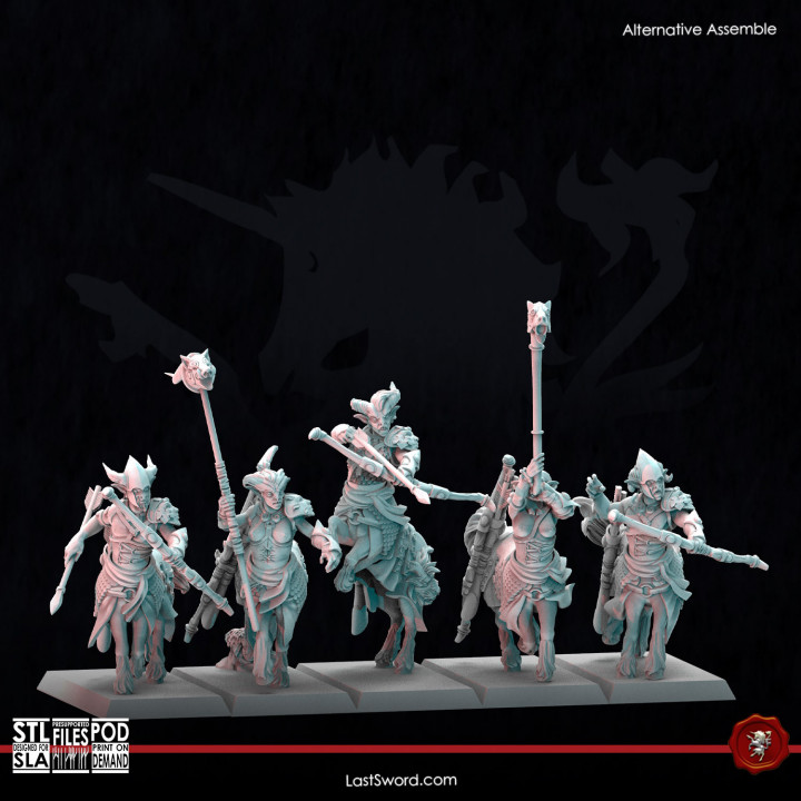 3D Printable Wild Riders by LastSword Miniatures