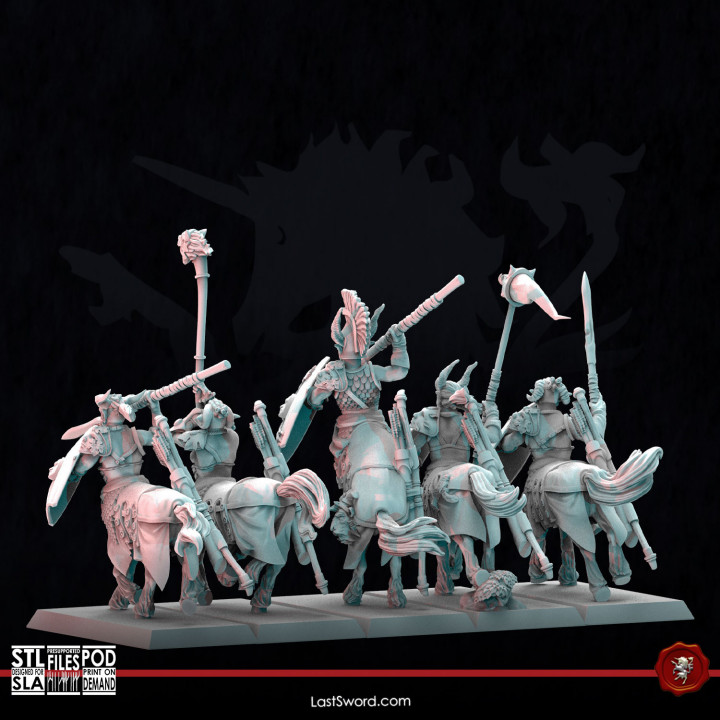 3D Printable Wild Riders by LastSword Miniatures