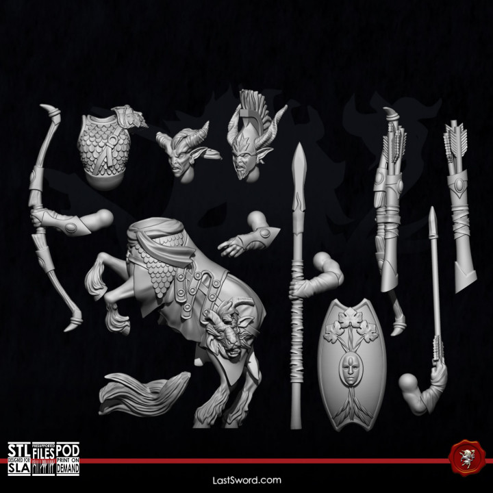 3D Printable Wild Riders by LastSword Miniatures