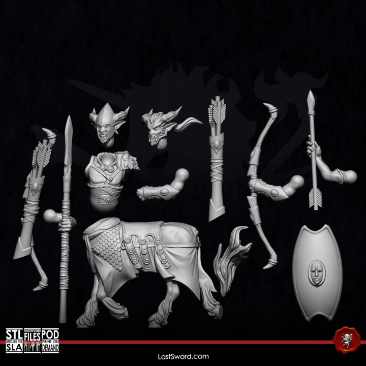 3D Printable Wild Riders by LastSword Miniatures