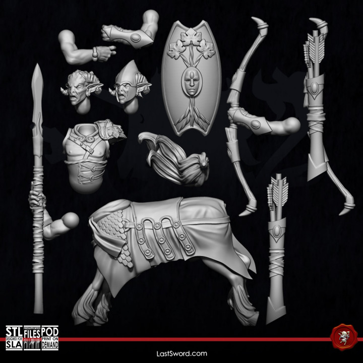 3D Printable Wild Riders by LastSword Miniatures