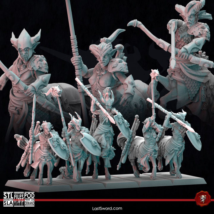 3D Printable Wild Riders by LastSword Miniatures