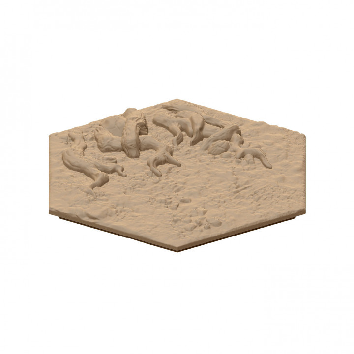 3D Printable Hexhog Tabletops: Woeful Woods by Hexhog Tabletops