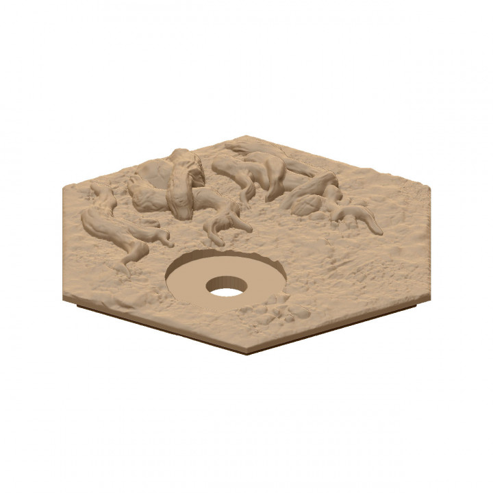 3D Printable Hexhog Tabletops: Woeful Woods by Hexhog Tabletops