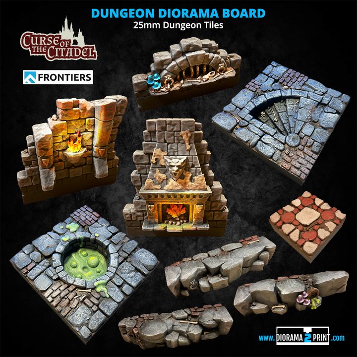 3D Printable Dungeon Diorama Tiles - Curse of the Citadel "Adventure ...