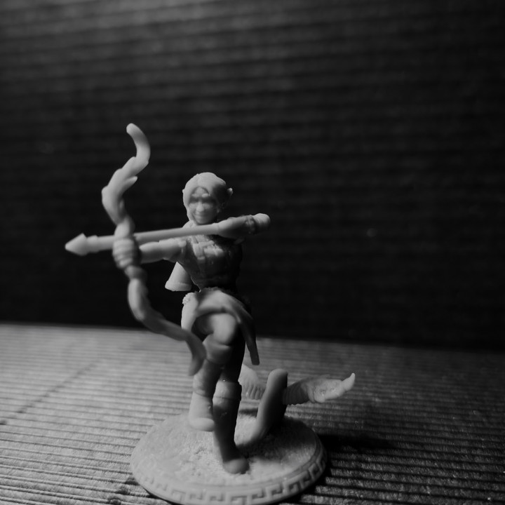 3D Printable Female Wood Elf by Print-TEC