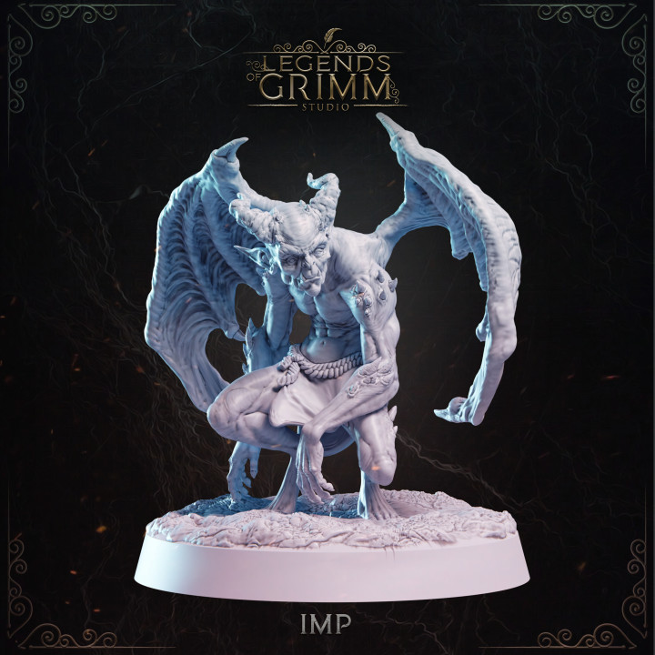3D Printable Imp Sitting by Legends of Grimm