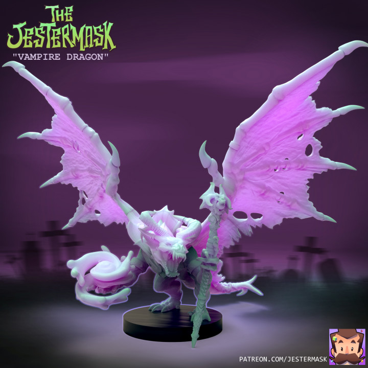 3D Printable The Vampire Dragon Drakeula by Nicolas Hughes