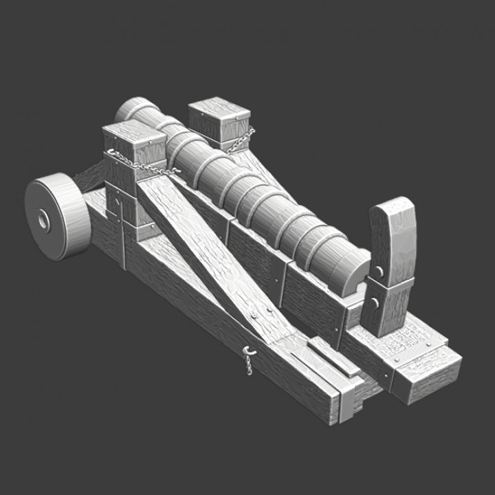 3D Printable Small castle cannon - Wargaming props by Northern Crusades ...