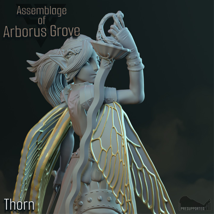 3D Printable Thorn, Mini Collection with Bonus Pose by Shadowcast Form