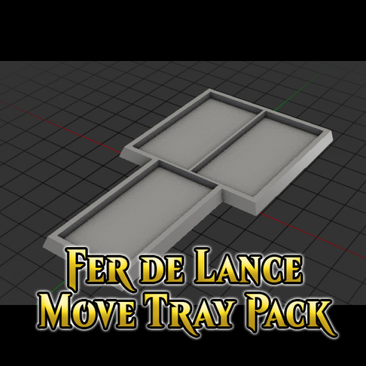 3D Printable The Old World Move Tray Pack Adapters by Le Synode