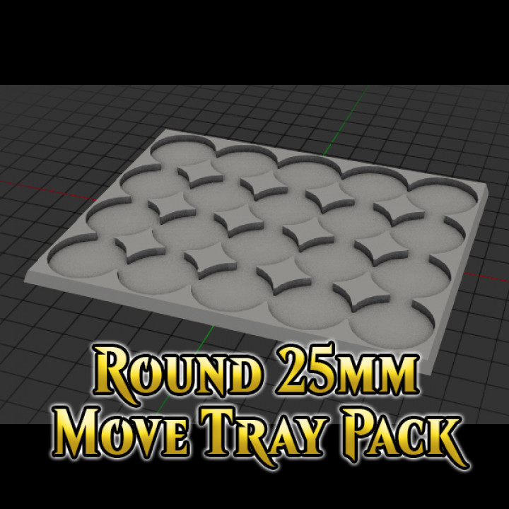 3D Printable The Old World Move Tray Pack Adapters by Le Synode