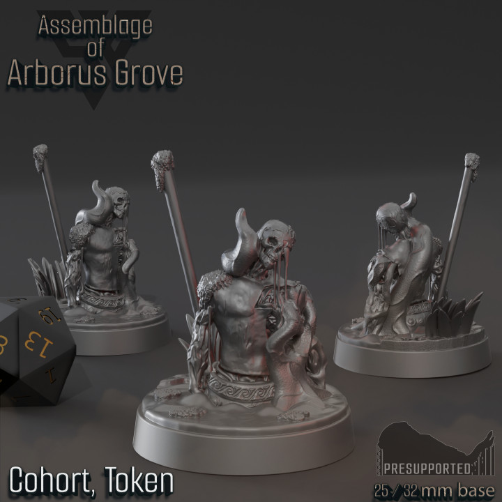 3D Printable Cohort Token, Undead Army by Shadowcast Form