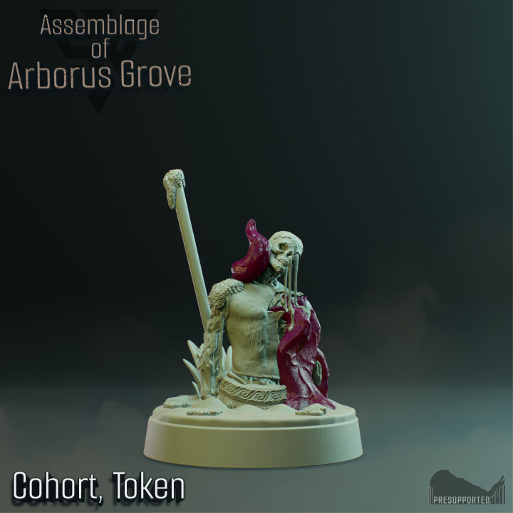 3D Printable Cohort Token, Undead Army by Shadowcast Form