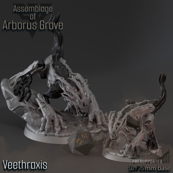 3D Printable Veethraxis, Corrupted Drake Spirit by Shadowcast Form