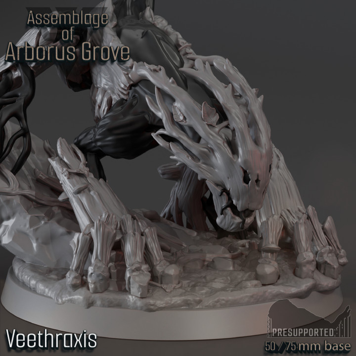 3D Printable Veethraxis, Corrupted Drake Spirit by Shadowcast Form
