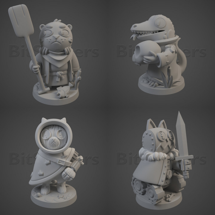 3D Printable Root Boardgame Figures The Riverfolk Expansion pack by ...