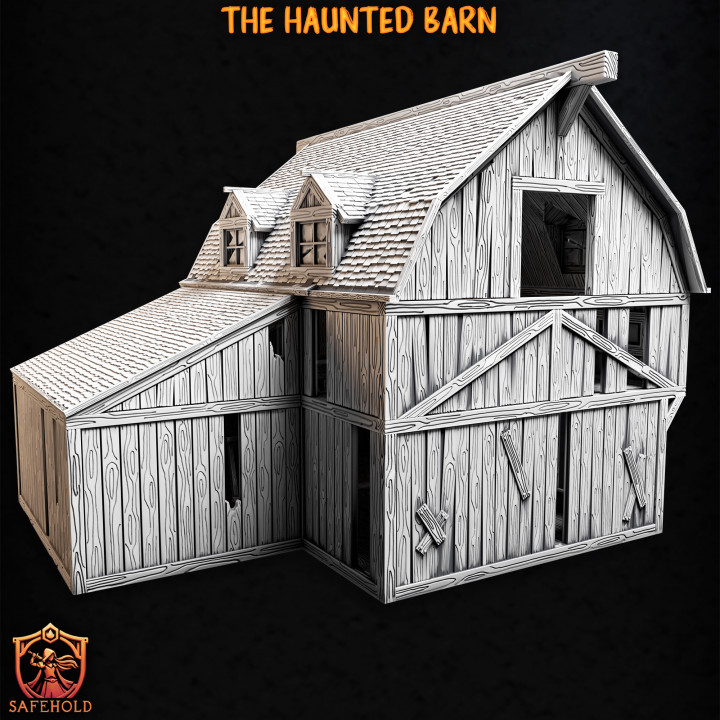 3D Printable The Haunted Barn by Safehold