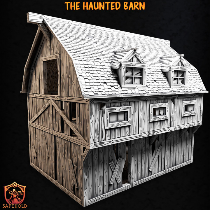 3D Printable The Haunted Barn by Safehold