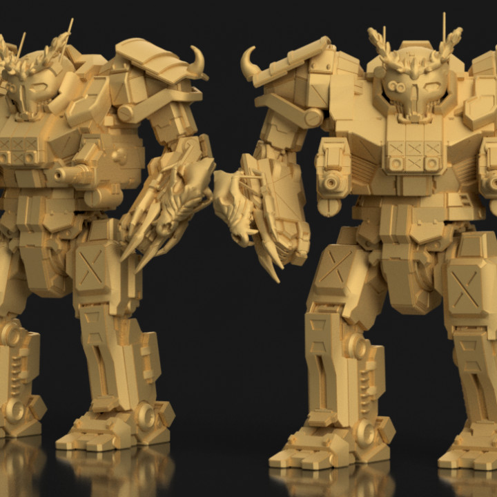 3D Printable Atlas AS7-W Tyrant For Battletech by Matt Mason
