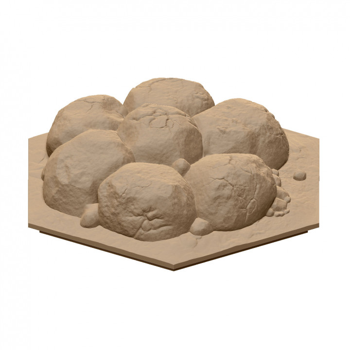 3D Printable Hexhog Tabletops: Precarious Peaks by Hexhog Tabletops