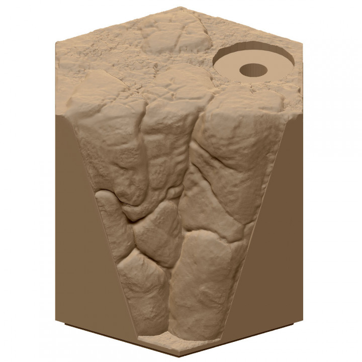 3D Printable Hexhog Tabletops: Precarious Peaks by Hexhog Tabletops