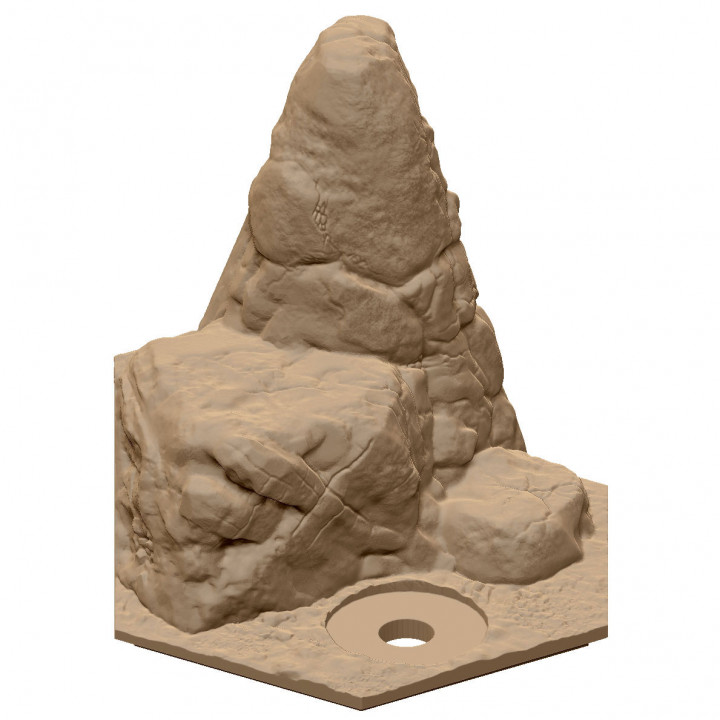 3D Printable Hexhog Tabletops: Precarious Peaks by Hexhog Tabletops