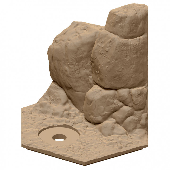 3D Printable Hexhog Tabletops: Precarious Peaks by Hexhog Tabletops