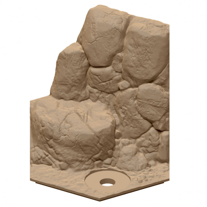 3D Printable Hexhog Tabletops: Precarious Peaks by Hexhog Tabletops