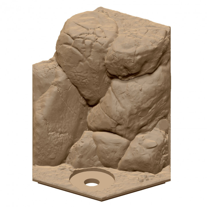 3D Printable Hexhog Tabletops: Precarious Peaks by Hexhog Tabletops