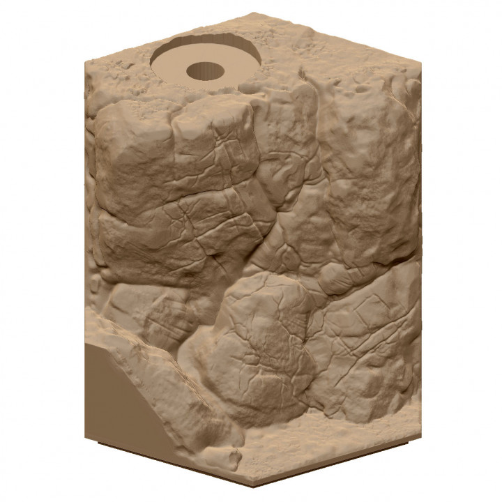 3D Printable Hexhog Tabletops: Precarious Peaks by Hexhog Tabletops