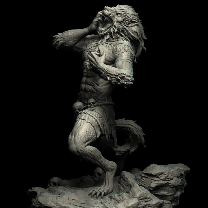 3D Printable Werewolf by NS Miniatures