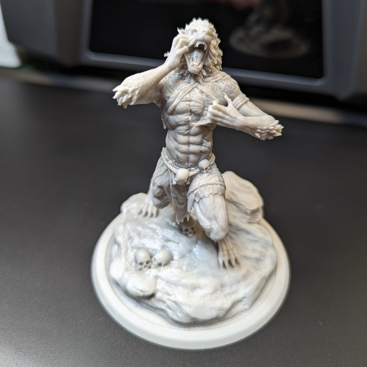 3D Printable Werewolf by NS Miniatures
