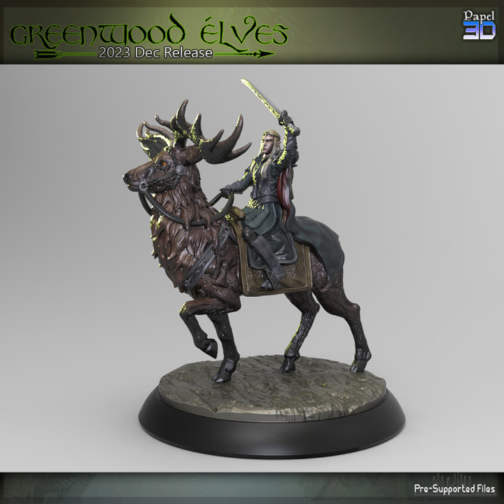 3D Printable Wood Elf King by Papel 3D