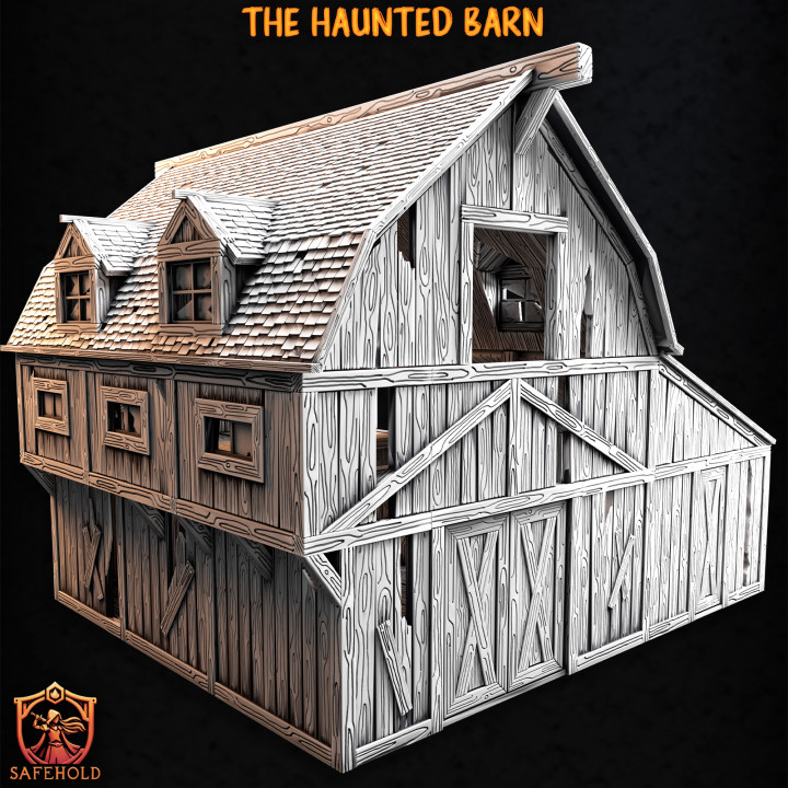 3D Printable The Haunted Barn - MEGA SET by Safehold